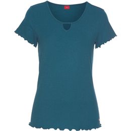 s.Oliver Damen Pyjamaoberteil, petrol, Gr&ouml;&szlig;e 36/38