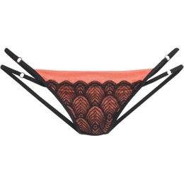 Lascana Damen String, schwarz-kupfer, Gr&ouml;&szlig;e 32/34
