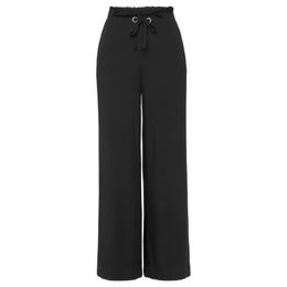 Lascana Damen Paperbag-Hose, schwarz, Gr&ouml;&szlig;e 36