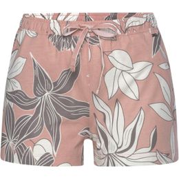 Lascana Damen Schlafshorts, allover-altrosa-gebl&uuml;mt, Gr&ouml;&szlig;e 36/38