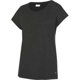 Lascana Damen Pyjamaoberteil, schwarz, Gr&ouml;&szlig;e 40/42