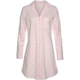 Vivance Dreams by Lascana Damen Nachthemd, rosa-wei&szlig;, Gr&ouml;&szlig;e 44/46