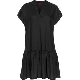 s.Oliver Damen Blusenkleid, schwarz, Gr&ouml;&szlig;e 38