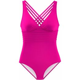 Lascana Damen Badeanzug, pink, Gr&ouml;&szlig;e 38B