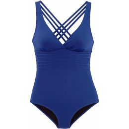Lascana Damen Badeanzug, blau, Gr&ouml;&szlig;e 38D