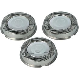 vhbw 3x Scherkopf kompatibel mit Philips HS660, HS708, HS925 Rasierer