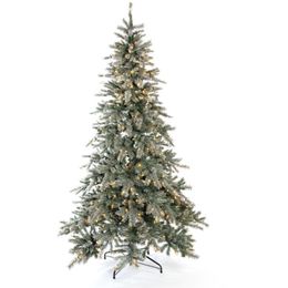 Künstlicher Weihnachtsbaum Frost Fichte led Weiß - Evergreen