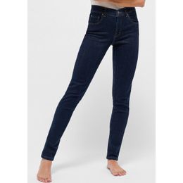 Slim-fit-Jeans Angels "SKINNY", Damen, Gr. 46, Länge 32, blau (schwarz indigo), Denim/Jeans, Obermaterial: 91% Baumwolle, 6% Polyester, 3% Elasthan, casual, slim fit, Jeans