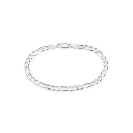 Armband Bruno Banani "Schmuck Geschenk Silber 925 Armschmuck Armkette Figarokette" Gr. 19, silber (silberfarben), Armbänder, Herren, 19, Silber 925 (Sterlingsilber)