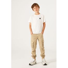 Cargohose Garcia, Jungen, Gr. 146, N-Gr, beige (sandcastle), Obermaterial: 80% Baumwolle, 18% Polyester, 2% Elasthan, casual, Hosen, for BOYS