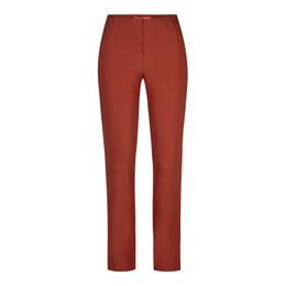 Stoffhose Stehmann, Damen, Gr. 38, N-Gr, braun (zimt, 644), Obermaterial: 72% Viskose, 25% Polyamid, 3% Elasthan, unifarben, casual, regular fit knöchellang, Hosen, mit Schlitz