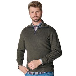 Troyer Casamoda "Casamoda Troyer uni", Herren, Gr. XL, grün, 100% Baumwolle, Pullover