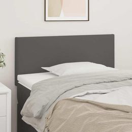 vidaXL Kopfteil Grau 80x5x78/88 cm Kunstleder