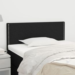 vidaXL Kopfteil Schwarz 90x5x78/88 cm Stoff