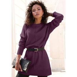 Lascana Longpullover mehrfarbig Gr. 32/34 für Damen. Mit Rundhals. Figurumspielend