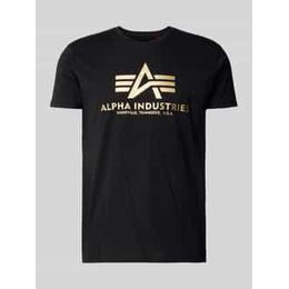 Alpha Industries T-Shirt mit Label-Print