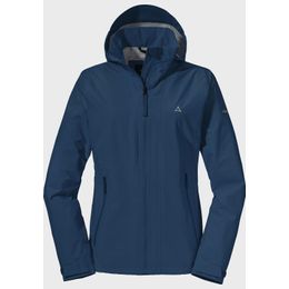 Schöffel Outdoorjacke SCHÖFFEL "2.5L Jacket Triigi L" Gr. 42, blau (8180, blau), Damen, Oberstoff : Aussenmaterial: 100% Nylon (Membran: Polyurethan), Jacken