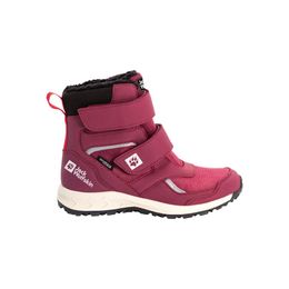 Winterboots Jack Wolfskin "WOODLAND WT TEXAPORE HIGH VC K", Kinder, Gr. UK5-EU38, Normalschaft, rot (burgundy, rot), Main Material 100% Polyurethane Second Material 100% Polyamide Lining Sole 100% Rubber/ EVA, Schuhe