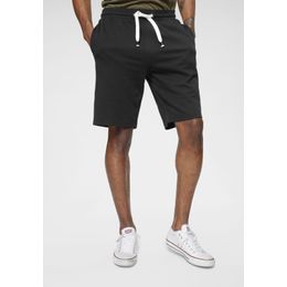 Sweatshorts OCEAN SPORTSWEAR "Athleisure Sweat Shorts - Relax Fit" Gr. M (48/50), N-Gr, schwarz, Herren, Sweatware, Obermaterial: 100% Baumwolle, Hosen, Elastischer Hosenbund mit Kordelzug