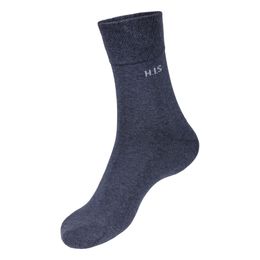 H.I.S. H.I.S Herren Socken, 4x navy, 4x jeansblau-meliert, 4x dunkel jeans-meliert, Gr&ouml;&szlig;e 47/48