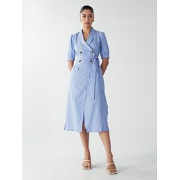 Willa Kleid 'Hampton' Damen Gr&ouml;&szlig;e 42 blau / wei&szlig; Winterkleid