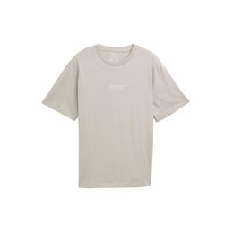 Tom Tailor Denim T-Shirt Herren Gr&ouml;&szlig;e L greige / wei&szlig;