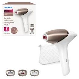 IPL-Haarentferner Philips "Lumea S9000 BRI955/00", rosa (roségoldfarben), IPL-Haarentferner, DamenB:25cm H:11,3cm T:26,3cm, 3 Aufsätze (Körper, Gesicht und Präzisionsaufsatz), kabellos, B:25cm H:11,3cm T:26,3cm