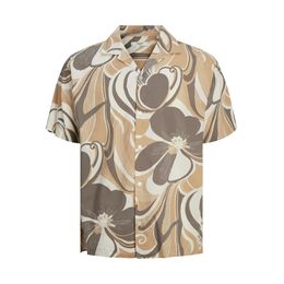 Jack & Jones Jack & Jones Hemd 'JPRBLAPalma Resort' Herren Gr&ouml;&szlig;e L sand / braun / wei&szlig;