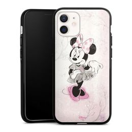 DeinDesign iPhone 12 mini Handy Silikon H&uuml;lle Case schwarz Handyh&uuml;lle Vintage Minnie Mouse Disney
