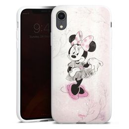 DeinDesign iPhone Xr Handy Silikon H&uuml;lle Case wei&szlig; Handyh&uuml;lle Vintage Minnie Mouse Disney Silikon Case