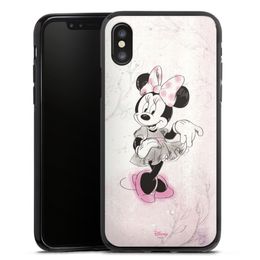DeinDesign iPhone X Handy Silikon H&uuml;lle Case schwarz Handyh&uuml;lle Vintage Minnie Mouse Disney