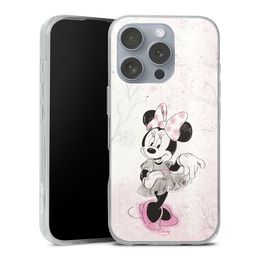 DeinDesign iPhone 16 Pro Handy Silikon H&uuml;lle Case transparent Handyh&uuml;lle Vintage Minnie Mouse Disney Silikon Case