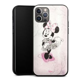 DeinDesign iPhone 12 Pro Handy Silikon H&uuml;lle Case schwarz Handyh&uuml;lle Vintage Minnie Mouse Disney