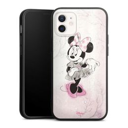DeinDesign iPhone 12 mini Handy Premium Silikon H&uuml;lle Handyh&uuml;lle schwarz Case Vintage Minnie Mouse Disney Silikon Premium Case