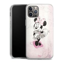 DeinDesign iPhone 12 Pro Max Handy Silikon H&uuml;lle Case transparent Handyh&uuml;lle Vintage Minnie Mouse Disney Silikon Case