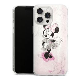 DeinDesign iPhone 15 Pro Max Handy Silikon H&uuml;lle Case transparent Handyh&uuml;lle Vintage Minnie Mouse Disney Silikon Case