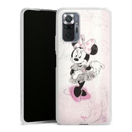 DeinDesign Xiaomi Redmi Note 10 Pro Handy Silikon Hülle Case transparent Handyhülle Disney Vintage Minnie Mouse Silikon Case