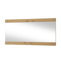 Woodford Spiegel 125 x 59 cm Lina ¦ holzfarben ¦ Glas, Aluminium, Holzwerkstoff ¦ Maße (cm): B: 125 H: 59 T: 2