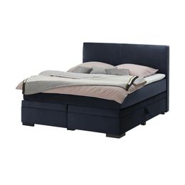 Boxi Boxspringbett mit Bettkasten Boxi Classic ¦ blau ¦ Maße (cm): B: 160 H: 125