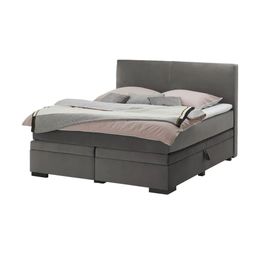 Boxi Boxspringbett mit Bettkasten Boxi Classic ¦ grau ¦ Maße (cm): B: 160 H: 125