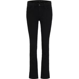 Straight-Jeans Mustang "Rebecca", Damen, Gr. 27, Länge 32, schwarz (mignight schwarz), Obermaterial: 65% Baumwolle, 31% Polyester, 4% Elasthan, casual, Jeans