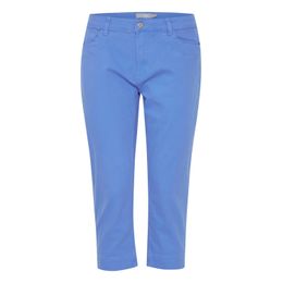 Stoffhose Fransa "Stoffhose FRFotwill" Gr. 36, N-Gr, blau (ultramarine), Damen, Web, Obermaterial: 97% Baumwolle CO. 3% Elasthan EL., Hosen