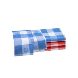 WITT Geschirrtücher, rot + blau, Größe Packung (2 Stück)