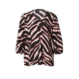 comma, COMMA Bluse Damen Gr&ouml;&szlig;e XL pastellpink / rot / schwarz
