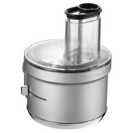 KitchenAid Zerkleinereraufsatz "5KSM2FPA Food-Processor-Vorsatz", nicht für 5KSM7990X, Küchenmaschinen-Aufsätze, silber (silberfarben)B:25,9cm H:24,6cm T:17,5cm