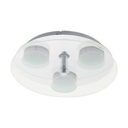 Eglo 96545 Abiola 1 LED Wand-/Deckenleuchte 5,4W nickel weiss klar