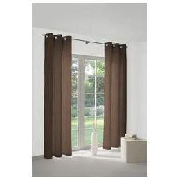 Vorhang WIRTH "NEUFAHRN" Gr. 4, braun, B:135cm H:245cm, Jacquard, Polyacryl, Polyester, Gardinen