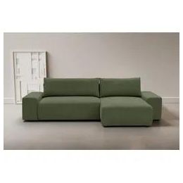 Ecksofa WERK2 "Amsterdam", grün (mayfly), B:300cm H:76cm T:150cm, 92% Polyester, 8% Nylon, Sofas, Design Ecksofa mit hohem Komfort, Schlaffunktion & Bettkasten