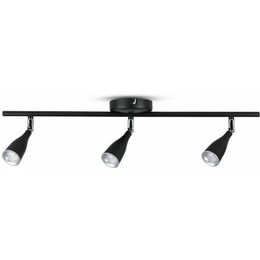 V-TAC - 13.5W Triple led Wandleuchte mit schwenkbarem Kopf Farbe Schwarz 3000K IP20