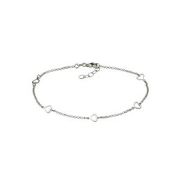 Fußkette Firetti "Schmuck Geschenk Silber 925 Körperschmuck Erbskette", silber (silberfarben), Fußketten, Silber 925 (Sterlingsilber)